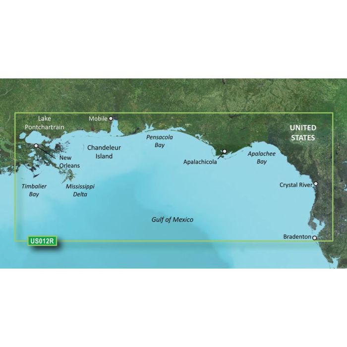 Garmin BlueChart® g3 Vision® HD - VUS012R - Tampa - New Orleans ...
