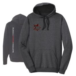 Hoodie Distressed Logo - Dark Grey